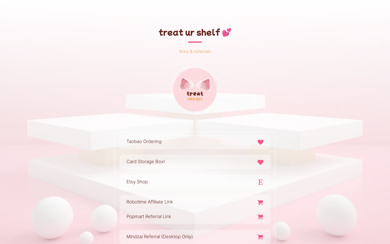 treat yourself, treat your shelf!